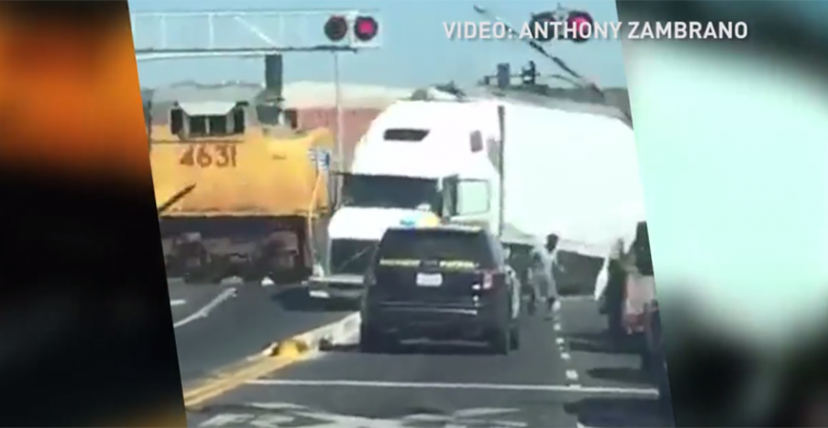 A Truck Driver Was Nearly Struck By A Train Because He 'Didn't Realize ...