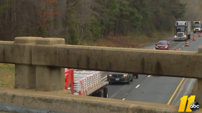 Semi Trucks Hit By 'Large, Heavy Objects' Thrown From Overpass